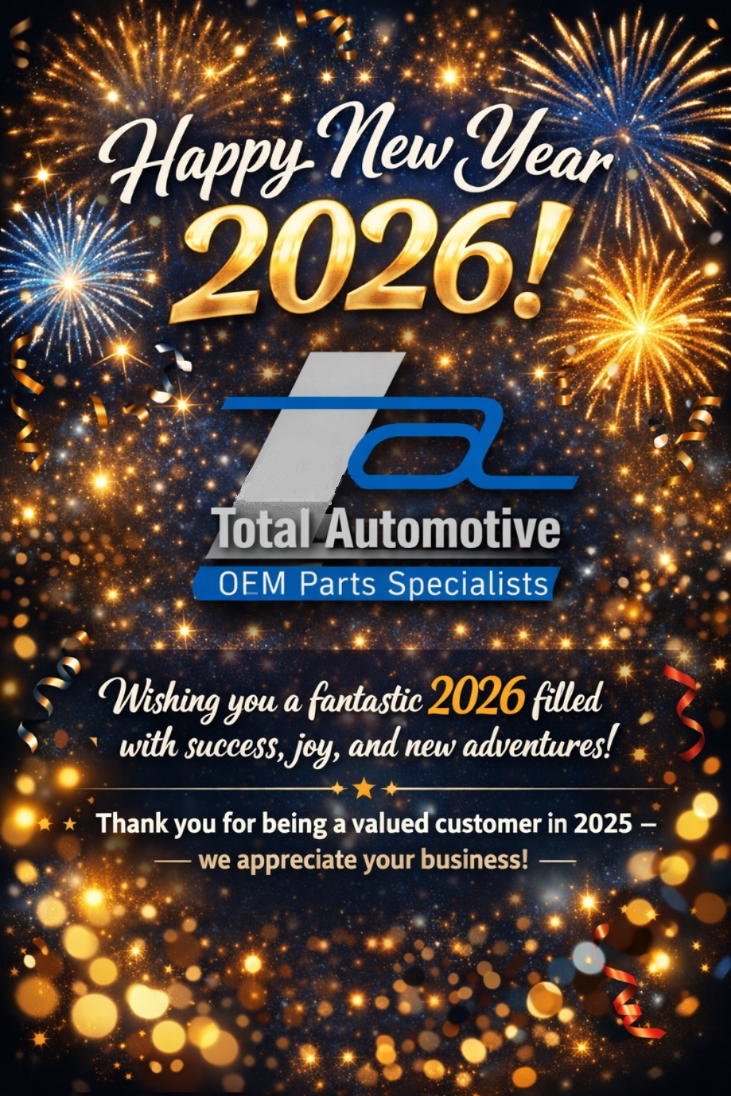 Happy New Year 2026! - Total Automotive Blog